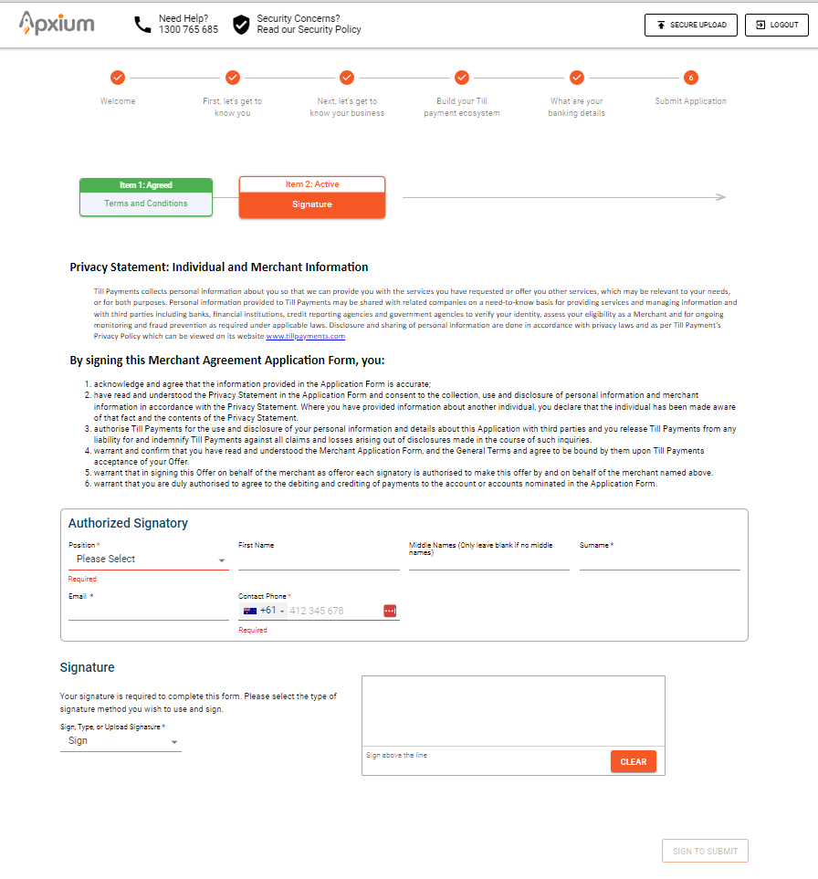 Instructions on how to fill out the Till MID Application Form