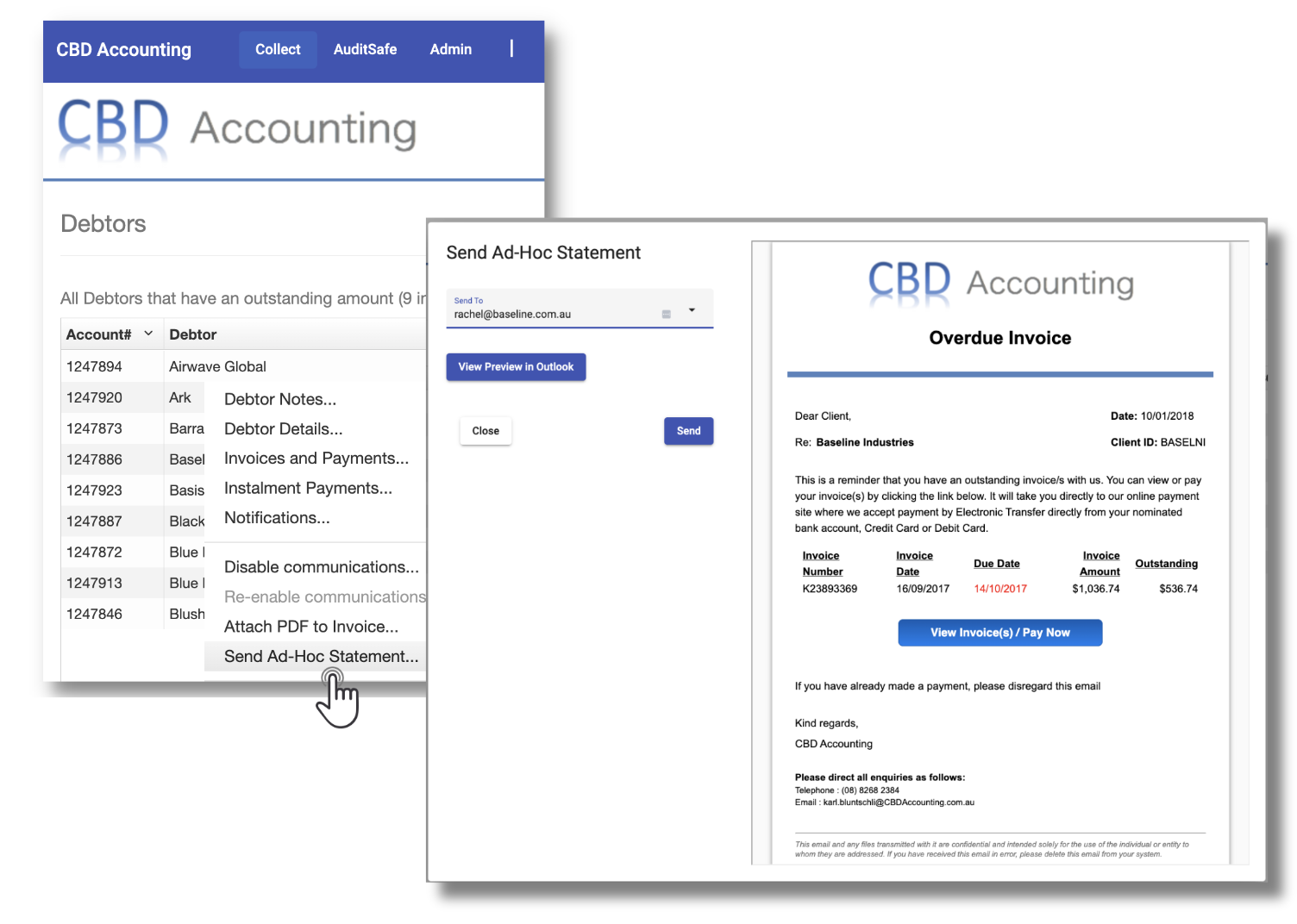 How to use Ad-hoc Statement Reminder