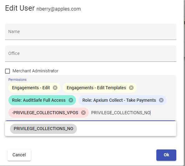 Merchant Dashboard - Users page