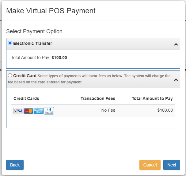 VPOS Function