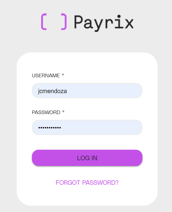 Setting up general users in Payrix