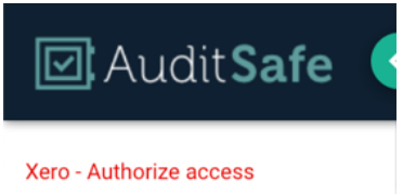 Xero Token Request for Audit Safe Xero Stand-Alone Users