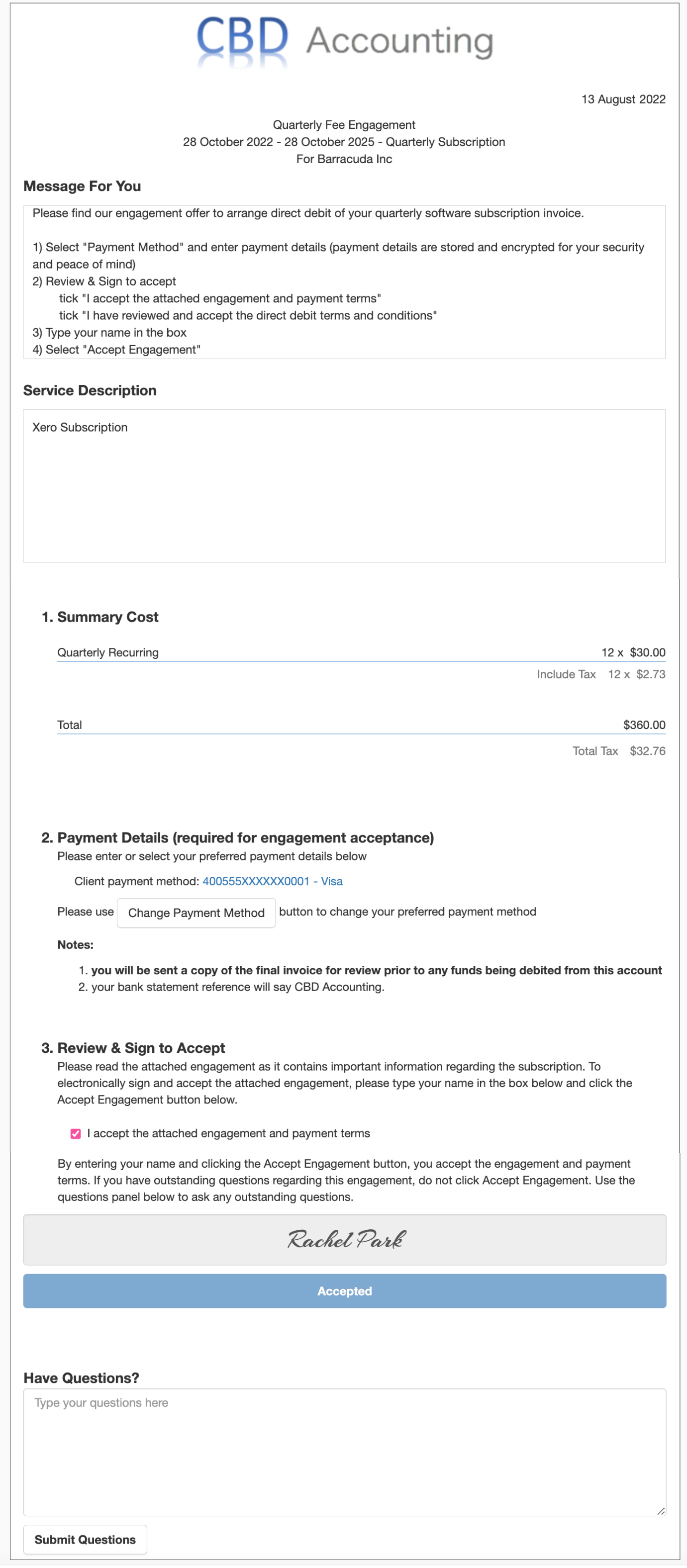 Electronic Engagement / Proposals